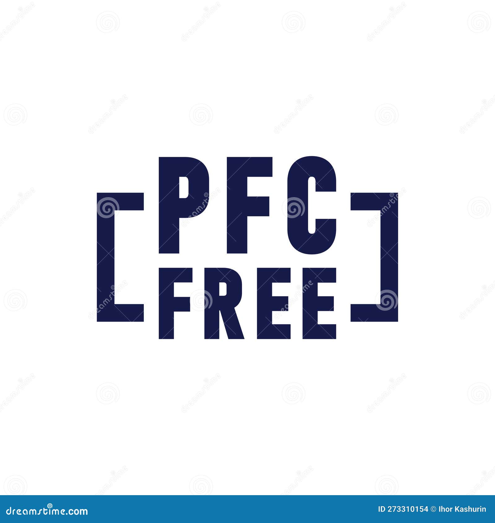 PFC Free Sign. PFC Prohibited, Perfluorinated Compound Stock Vector ...