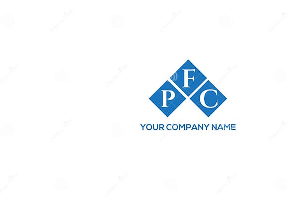 PFC Letter Logo Design on WHITE Background. PFC Creative Initials ...