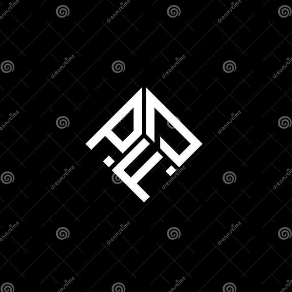 PFD Letter Logo Design on Black Background. PFD Creative Initials ...