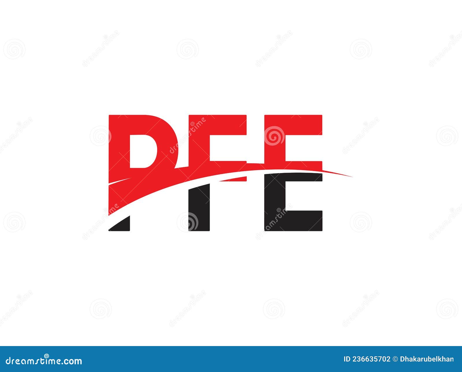 PFE Letter Initial Logo Design Vector Illustration Stock Vector ...
