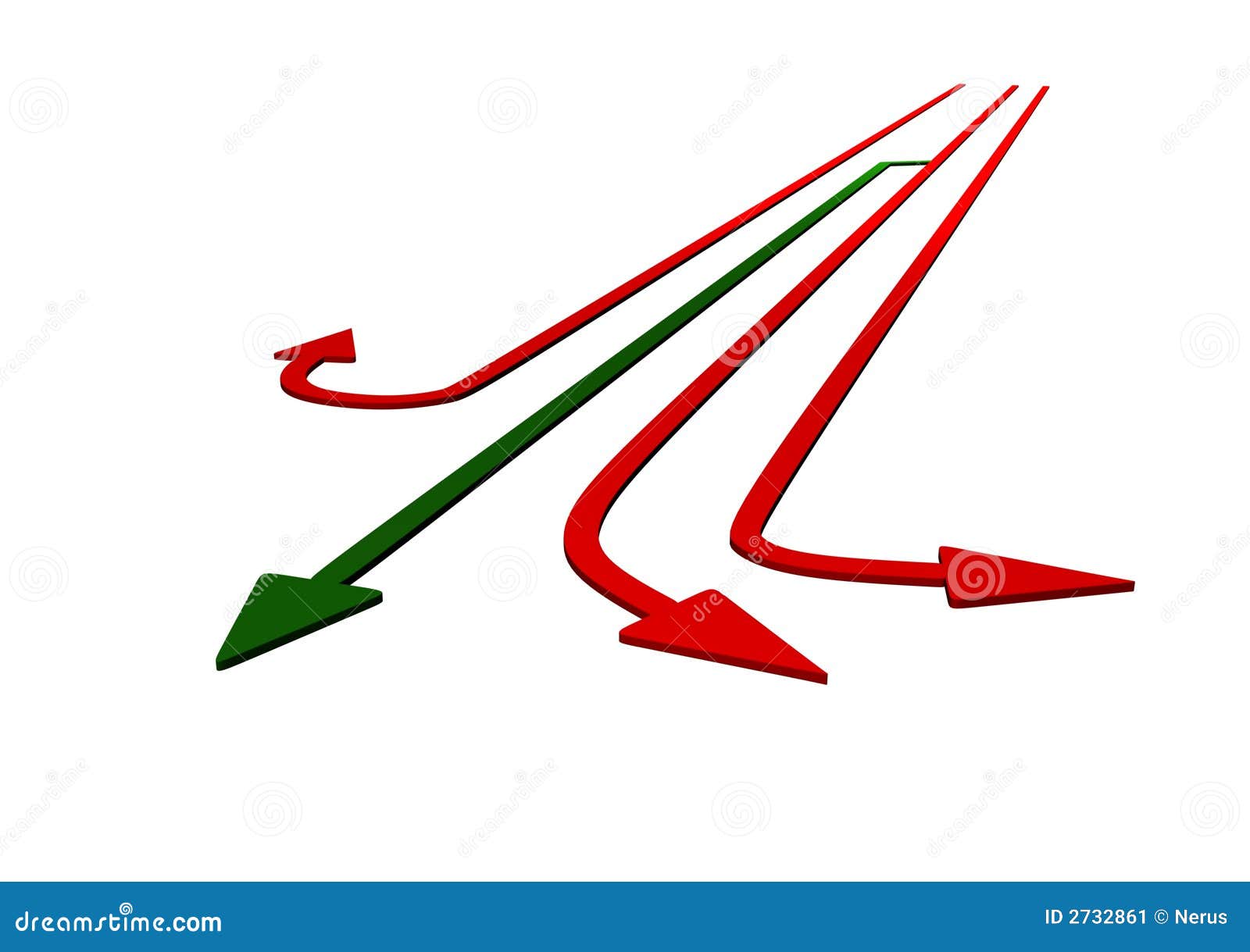 Pfeil stock illustration. Illustration of green, vorsprung - 2732861