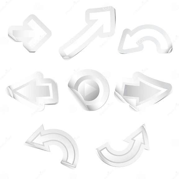 Pfeil-Aufkleber vektor abbildung. Illustration von nadelanzeige - 21134959