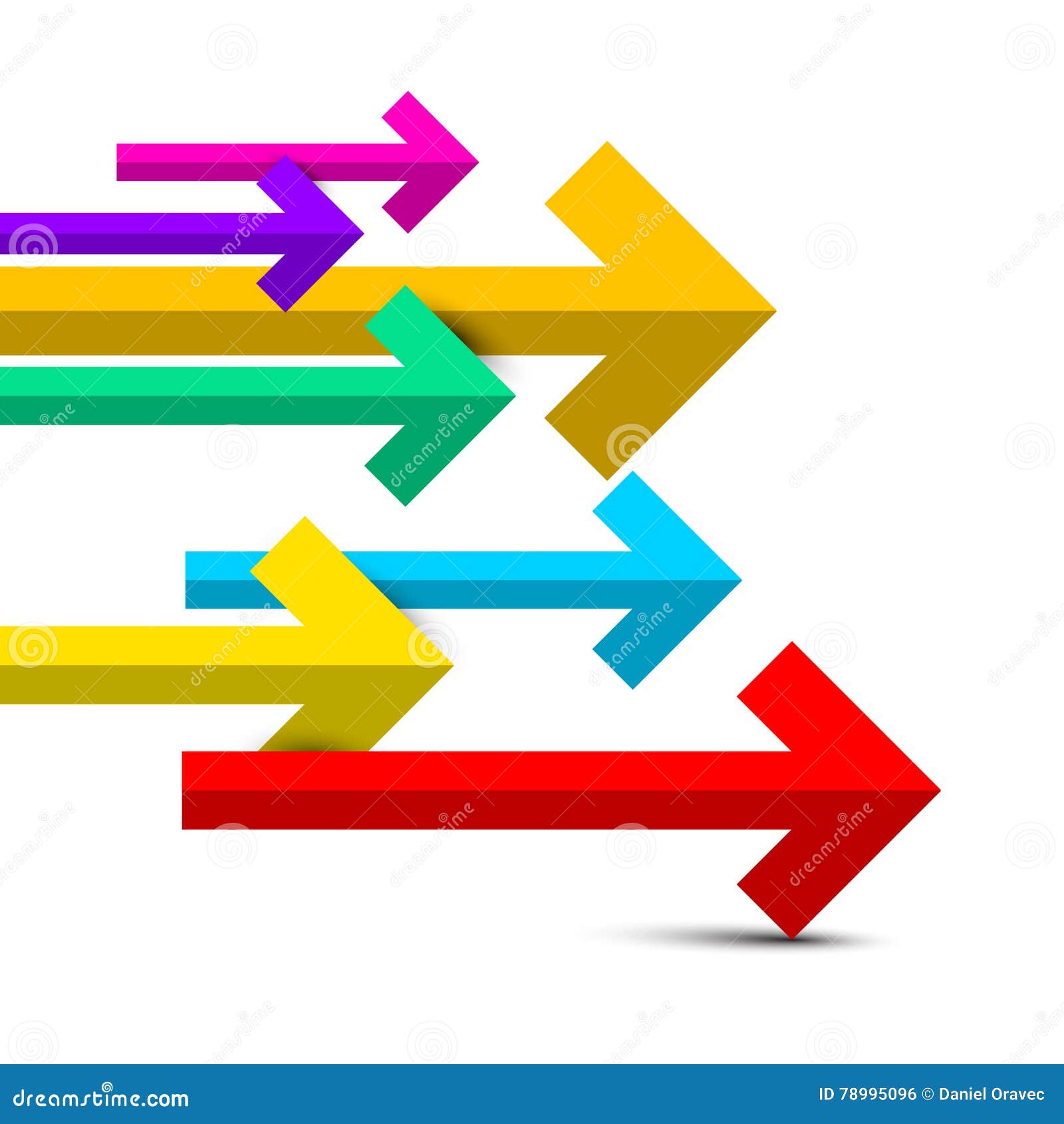 Pfeil Bunte Vektor-Pfeile Eingestellt Vektor Abbildung - Illustration ...