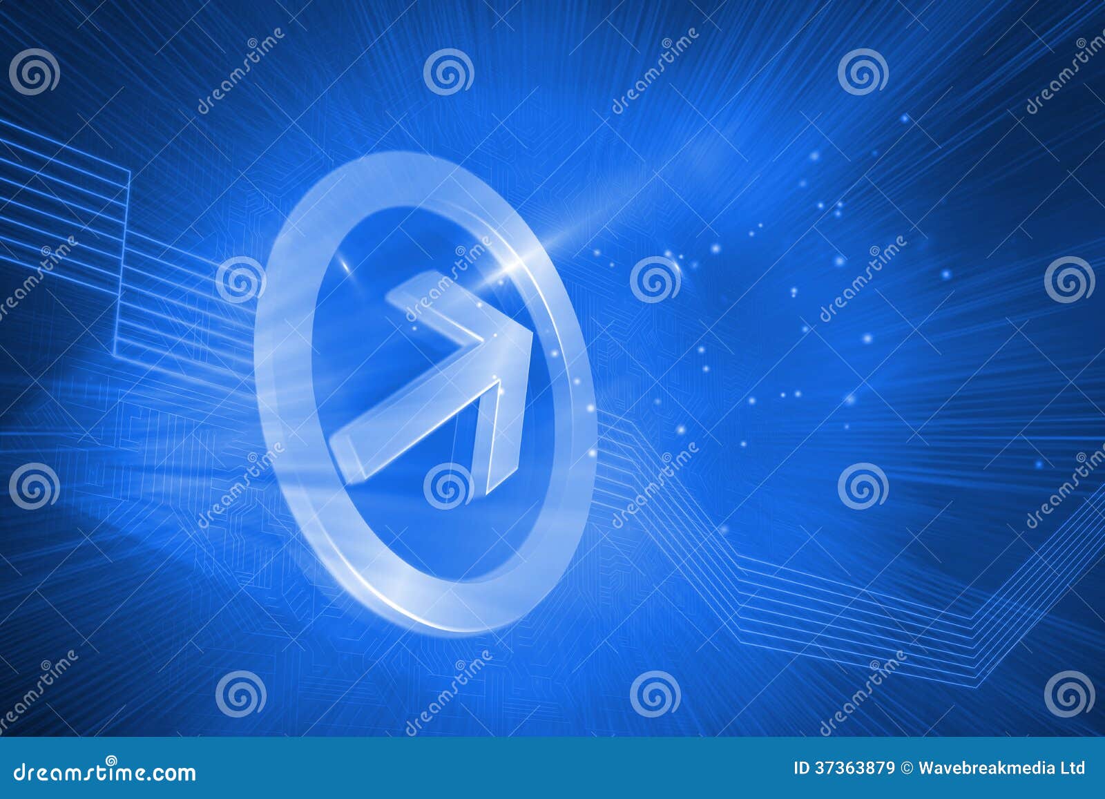 Pfeil, Der Auf Die Rechte Ecke Zeigt Stock Abbildung - Illustration von ...