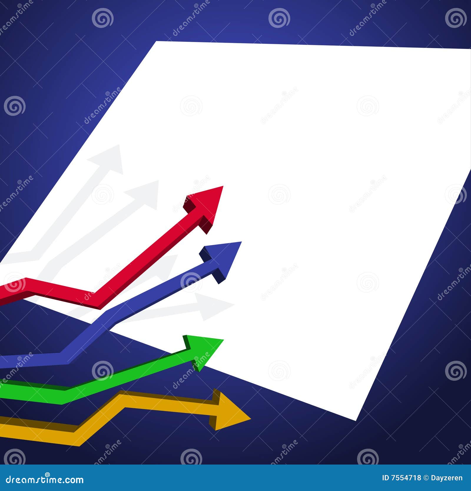 Pfeil-Diagramm vektor abbildung. Illustration von konzept - 7554718