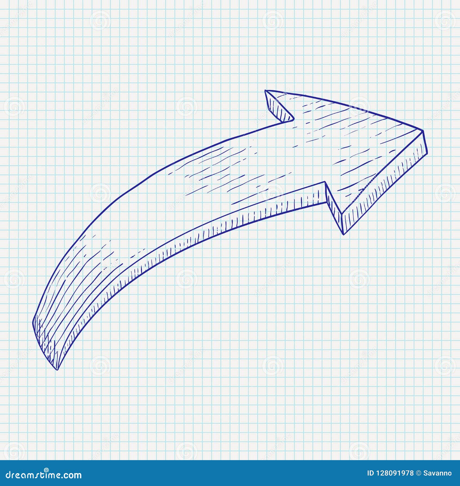 Pfeil Hand Gezeichnete Skizze Vektor Abbildung - Illustration von pfeil ...