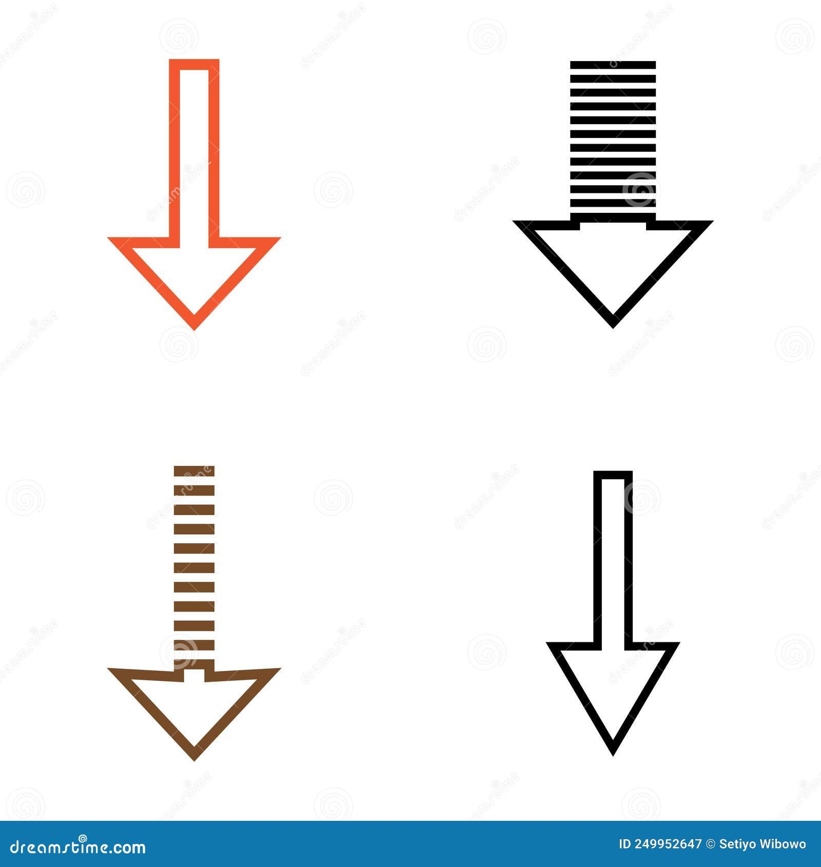 Pfeil-nach-Vektor-Symbol-Logo-Hintergrund Vektor Abbildung ...