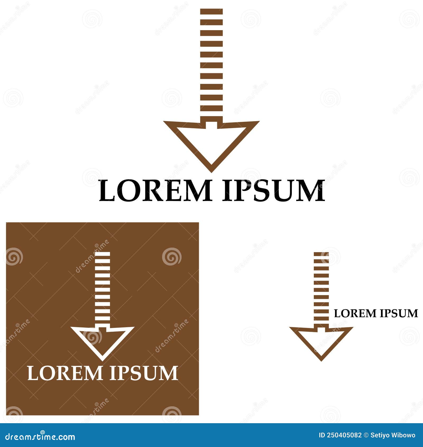 Pfeil-nach-Vektor-Symbol-Logo-Hintergrund Vektor Abbildung ...