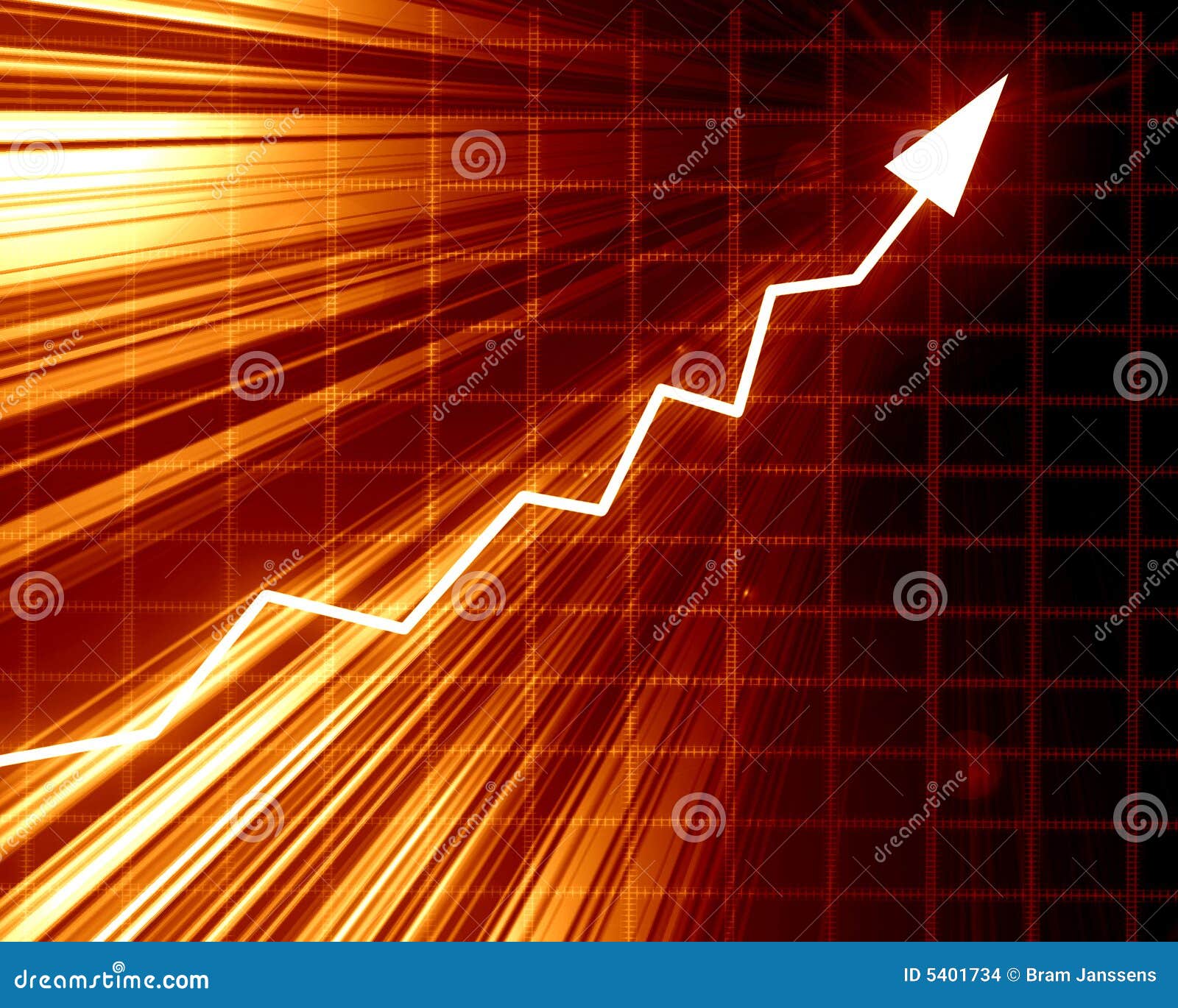 Pfeildiagramm, Das Erfolg Zeigt Stock Abbildung - Illustration von ...