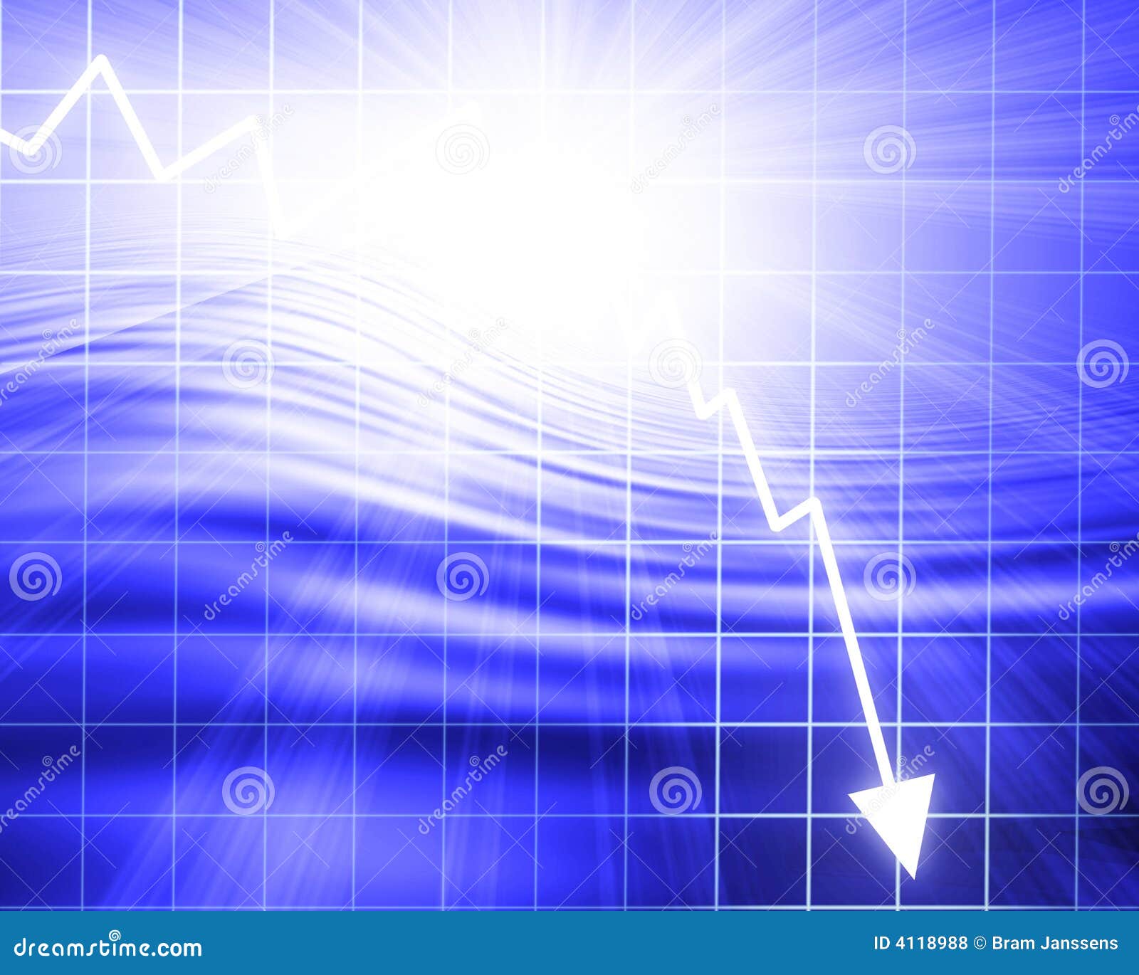 Pfeildiagramm, Das Unten Geht Stock Abbildung - Illustration von ...