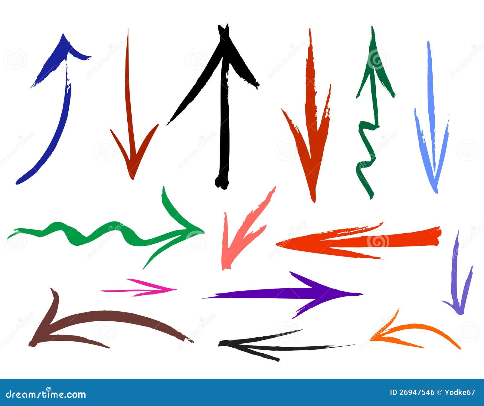 Pfeile vektor abbildung. Illustration von ikone, richtung - 26947546