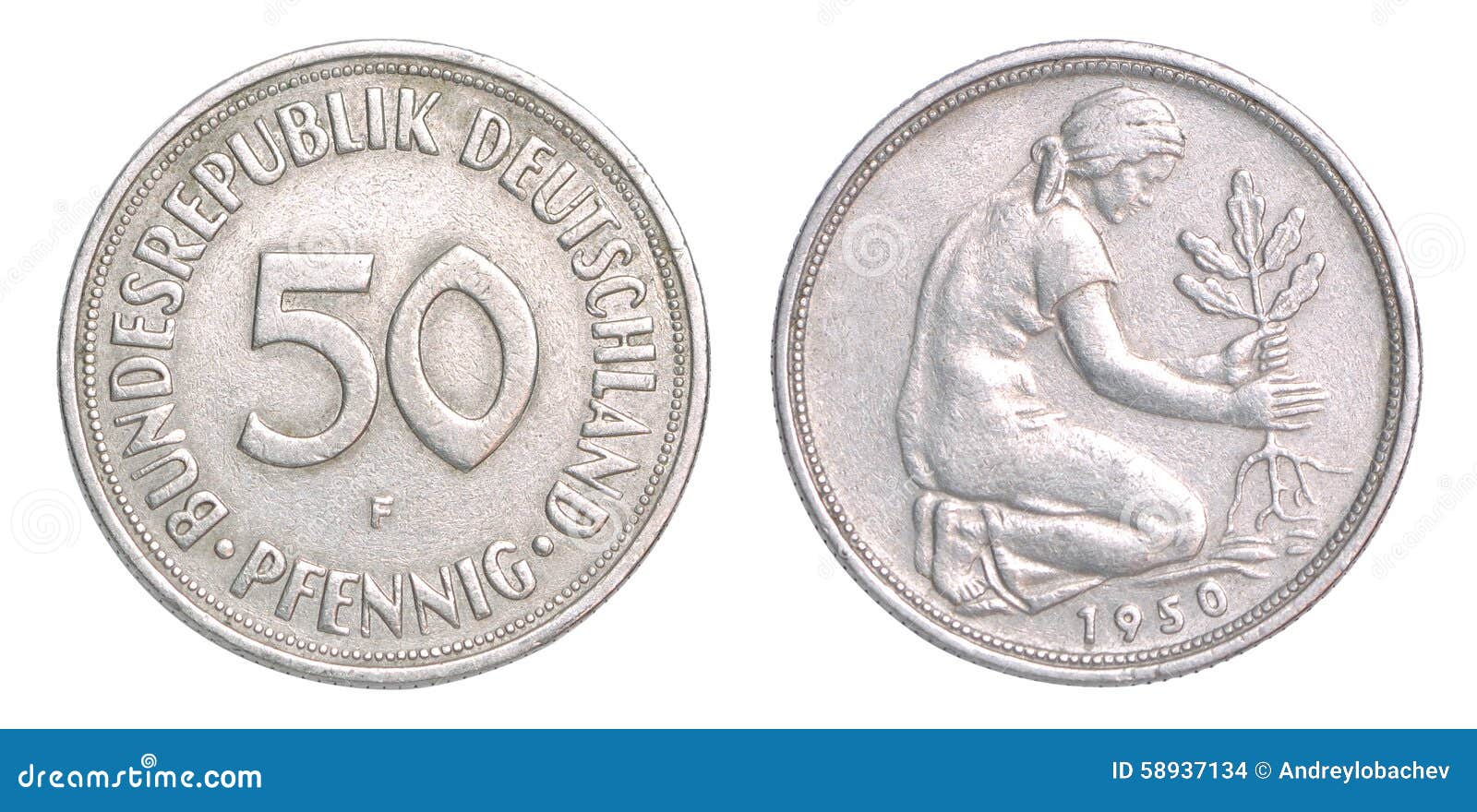 Pfennig Coin stock photo. Image of euro, europa, market - 58937134