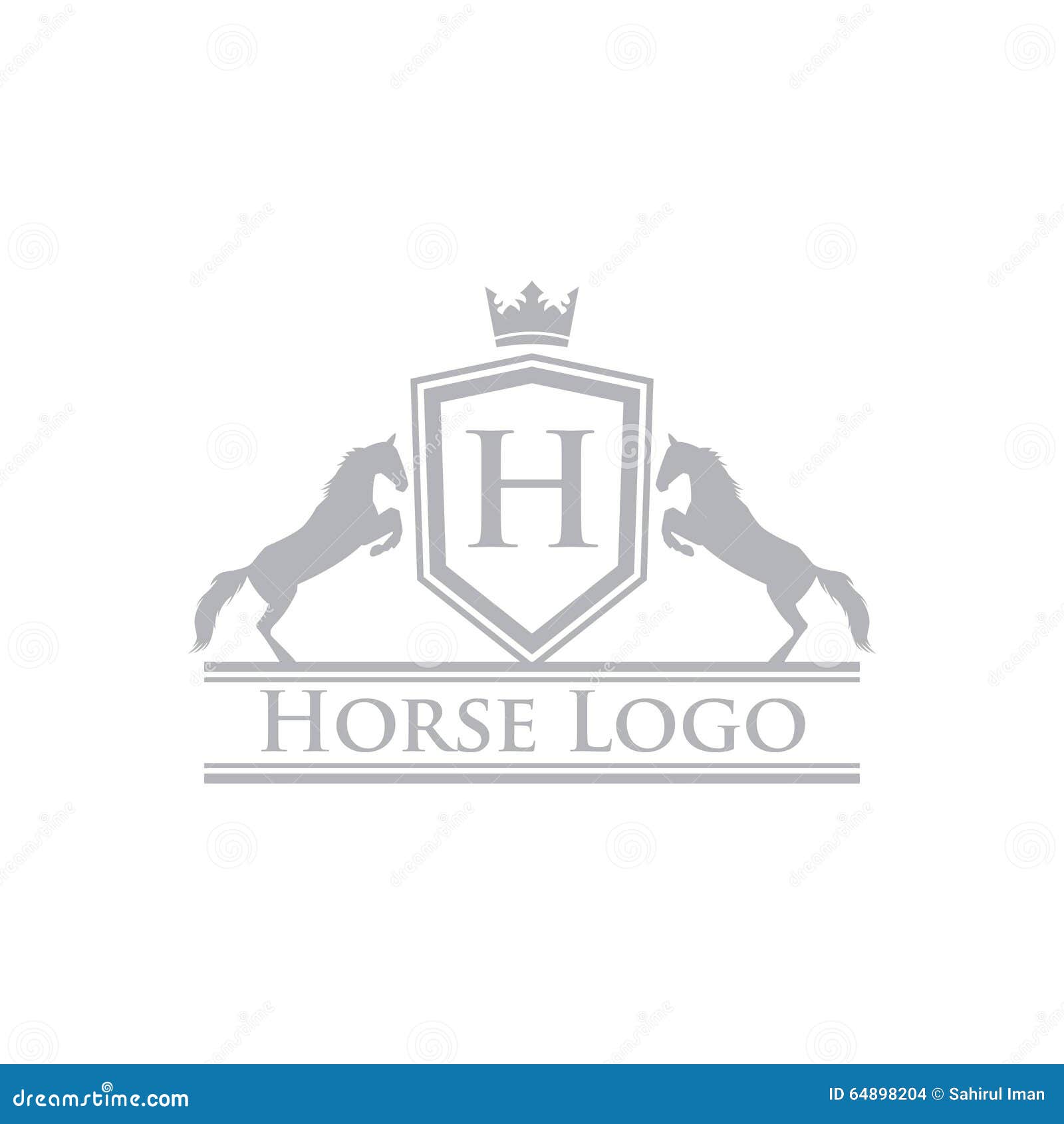 Pferd Logo Template vektor abbildung. Illustration von abbildung - 64898204