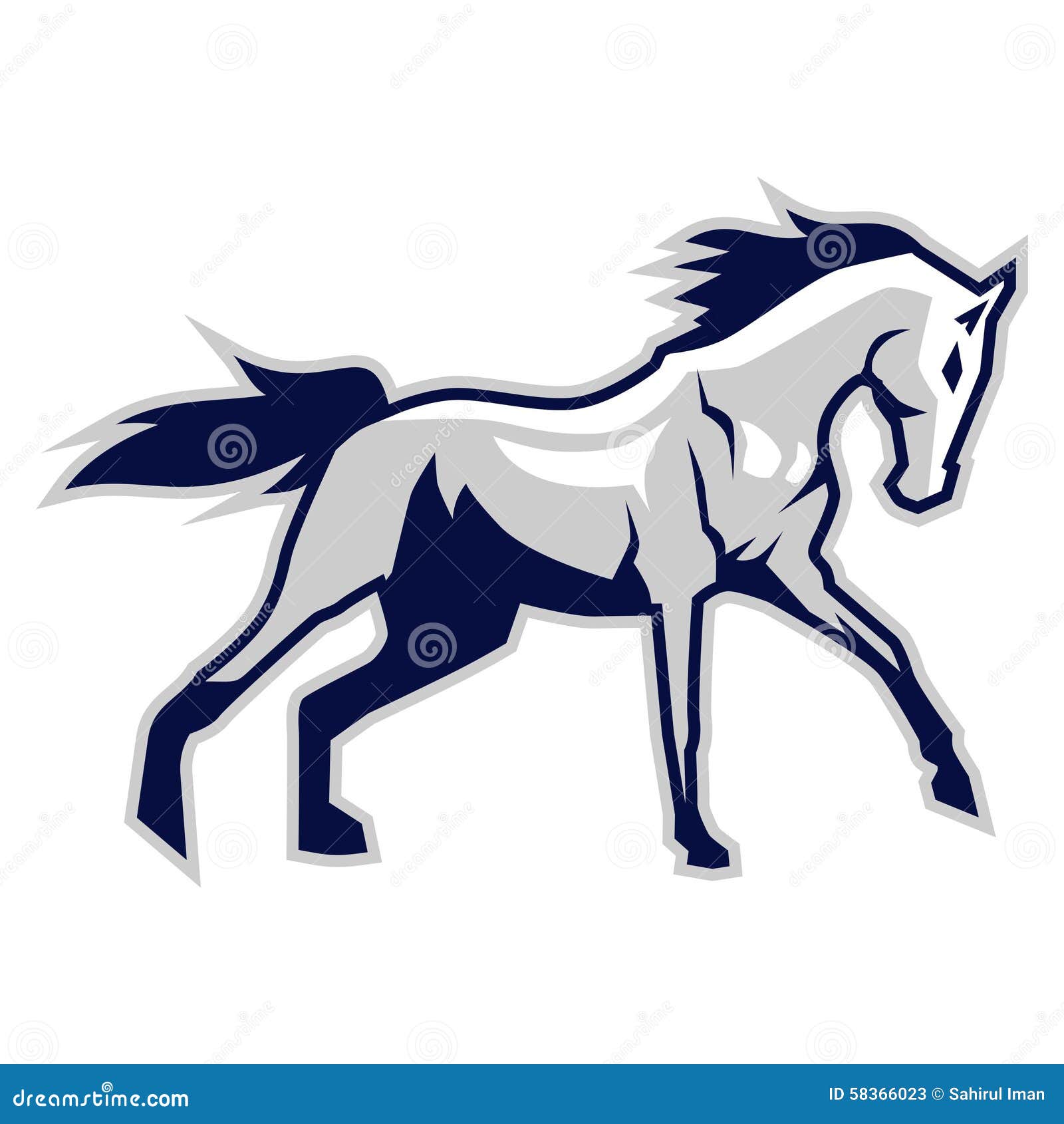 Pferde Logo Template vektor abbildung. Illustration von pferd - 58366023