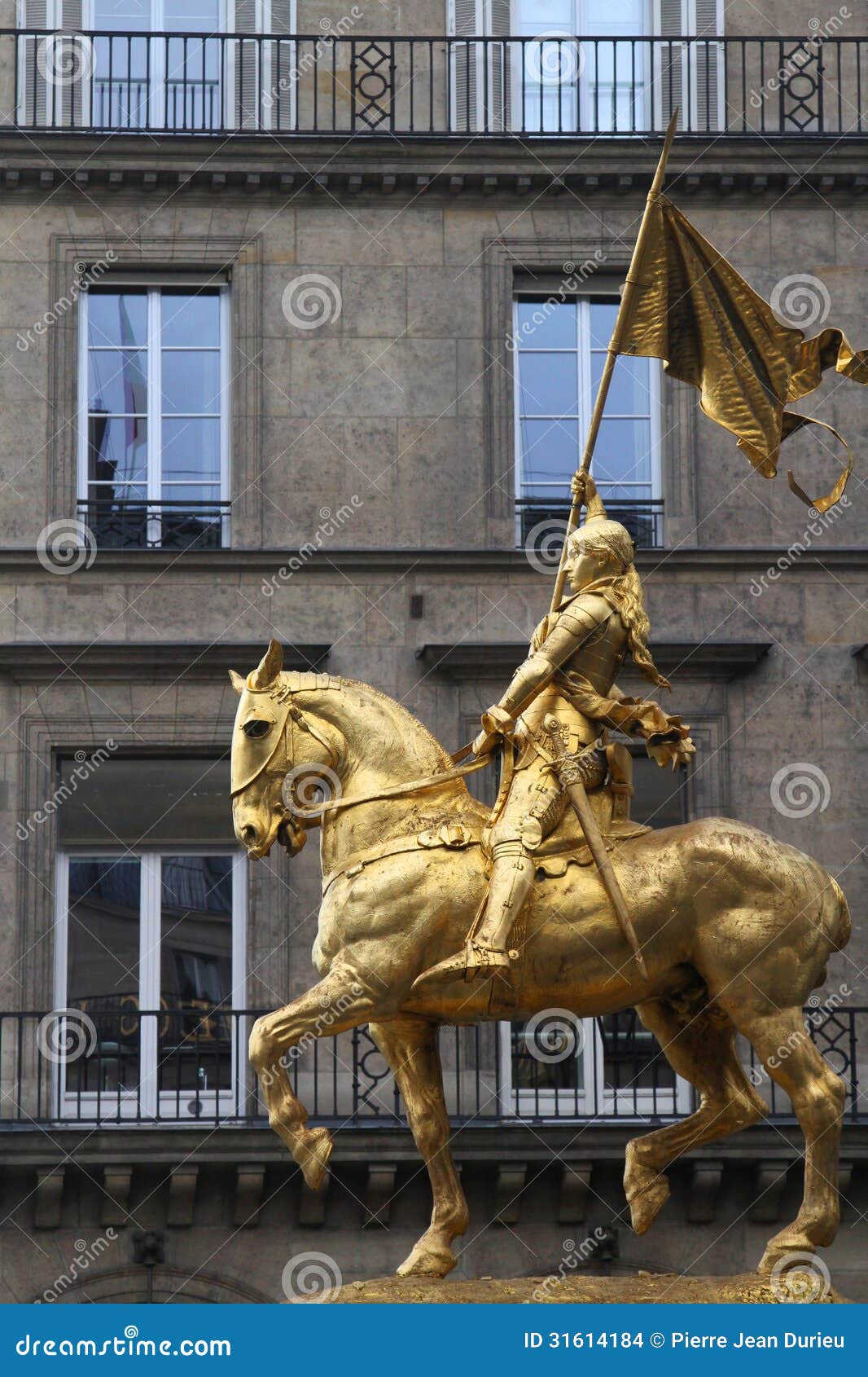 Pferdestatue Von Jeanne D'Arc Stockfoto - Bild von geschichte, denkmal: 31614184