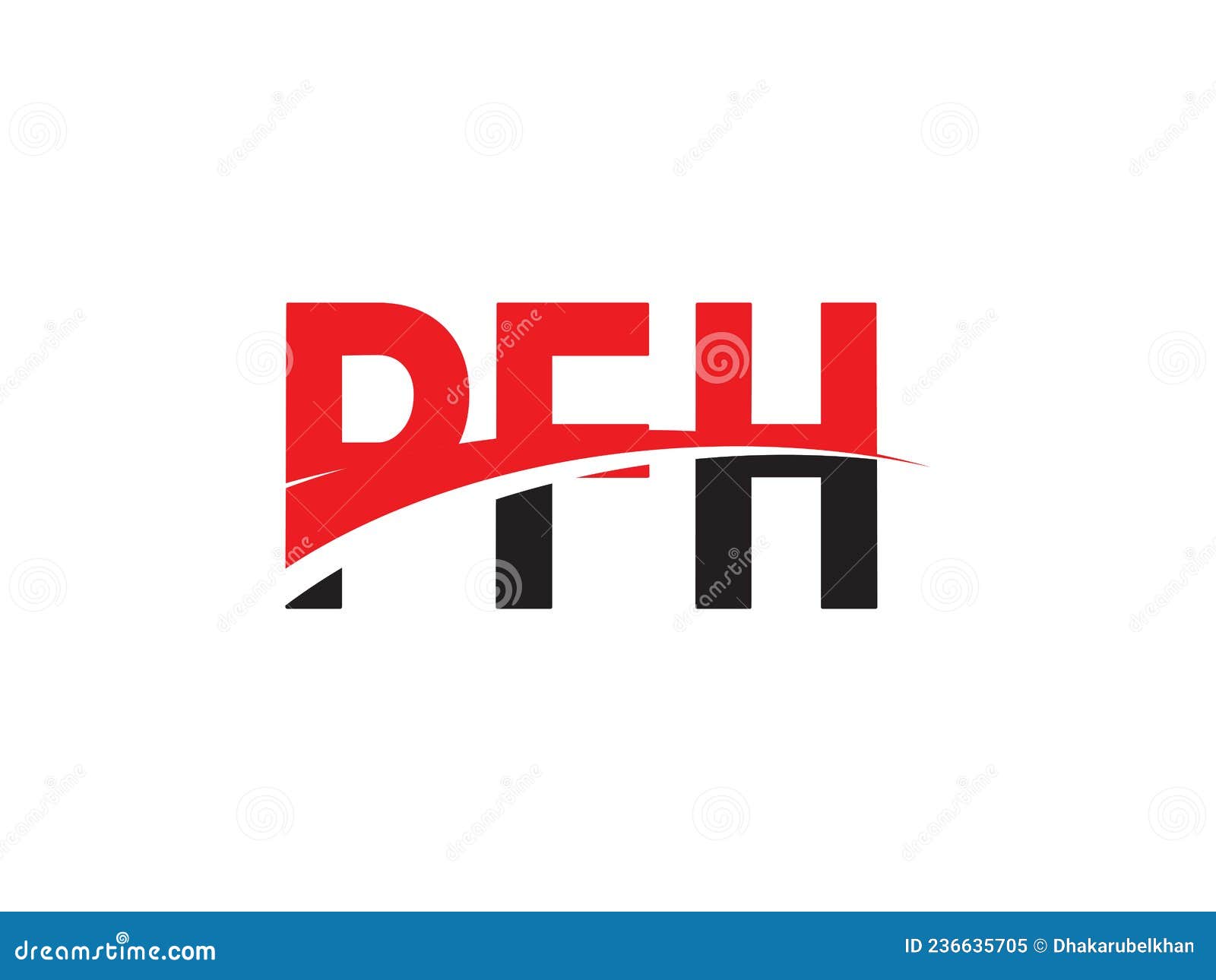 PFH Letter Initial Logo Design Vector Illustration Stock Vector ...