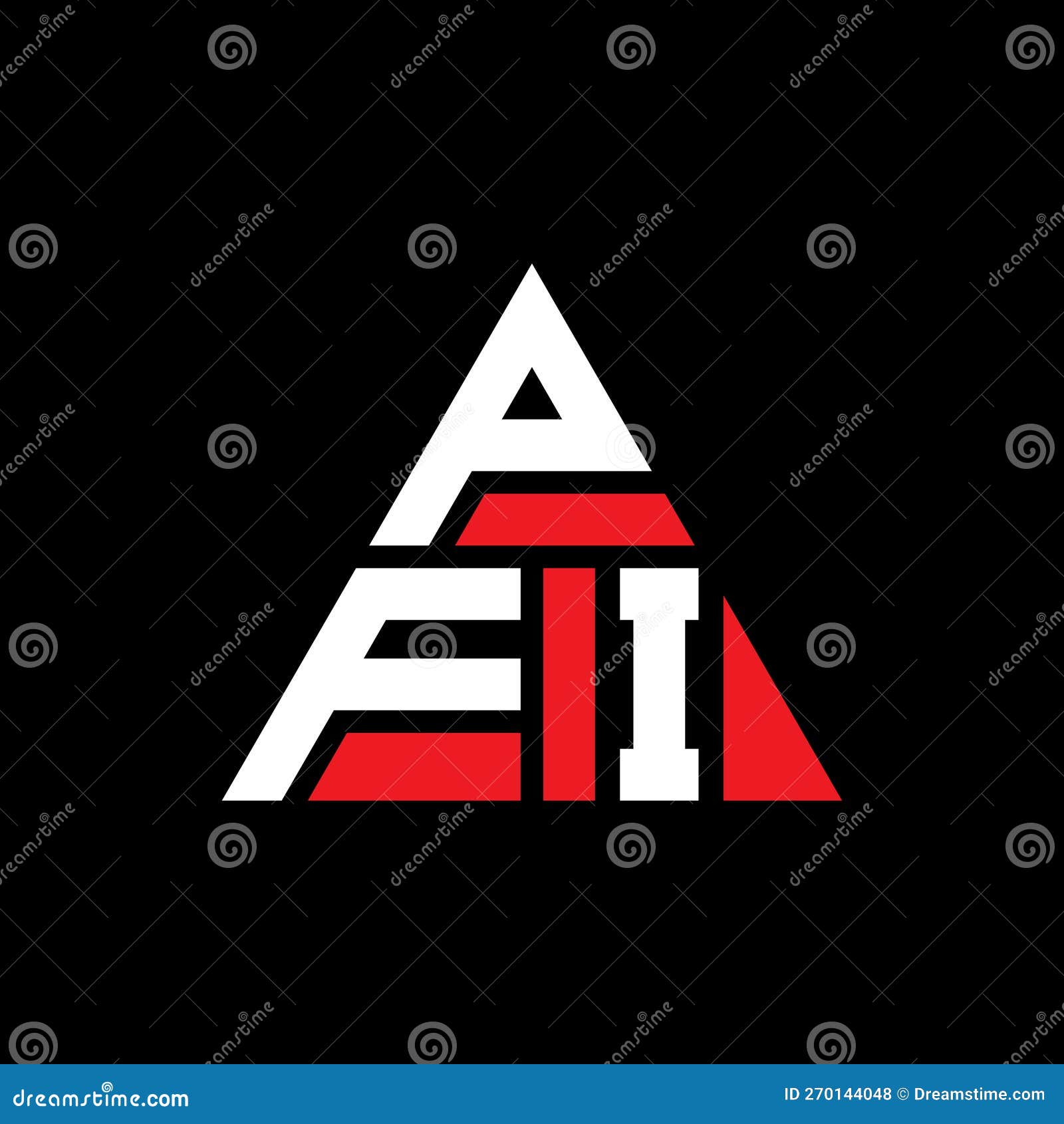 PFI Triangle Letter Logo Design with Triangle Shape. PFI Triangle Logo ...