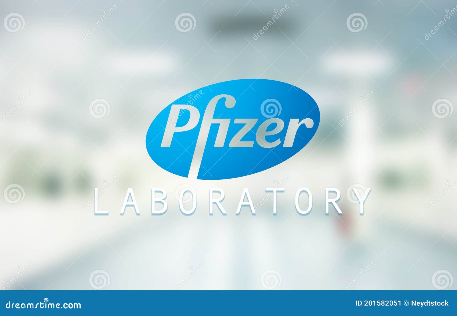 Pfizer Logo on the Window of the Labotarary Editorial Photo - Image of ...