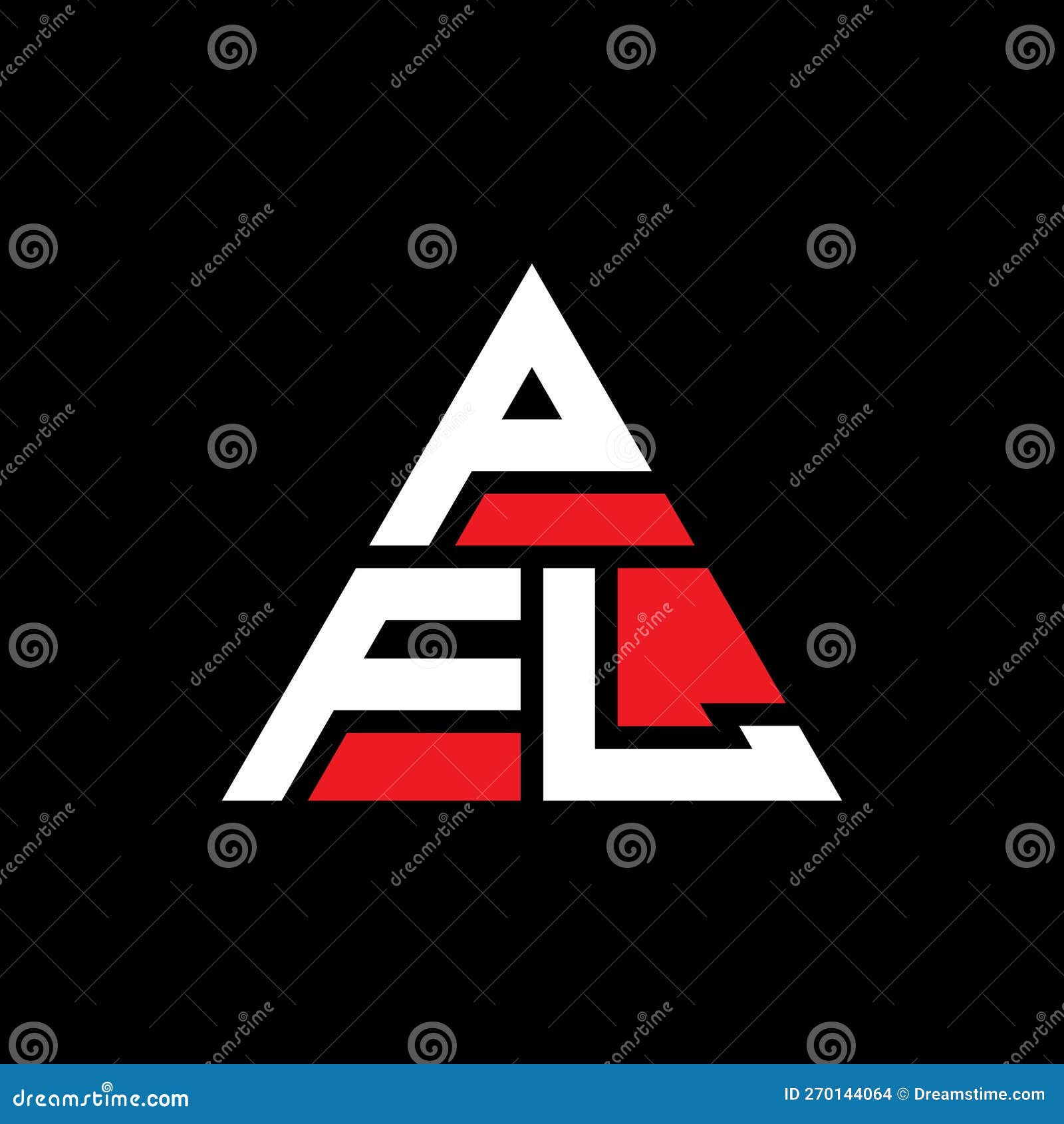 PFL Triangle Letter Logo Design with Triangle Shape. PFL Triangle Logo ...