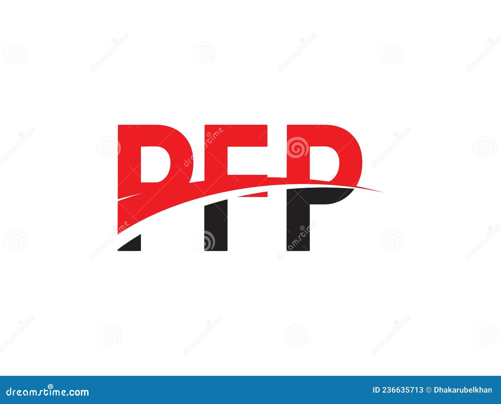 PFP Letter Initial Logo Design Vector Illustration Stock Vector ...