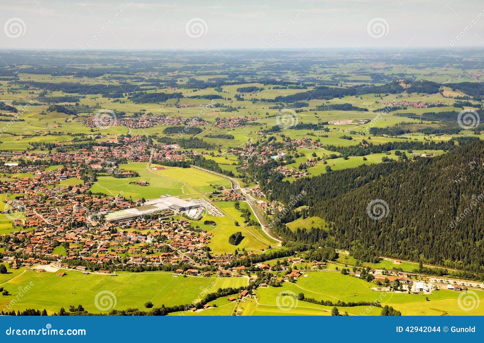 Pfronten stock photo. Image of dale, village, panorama - 42942044