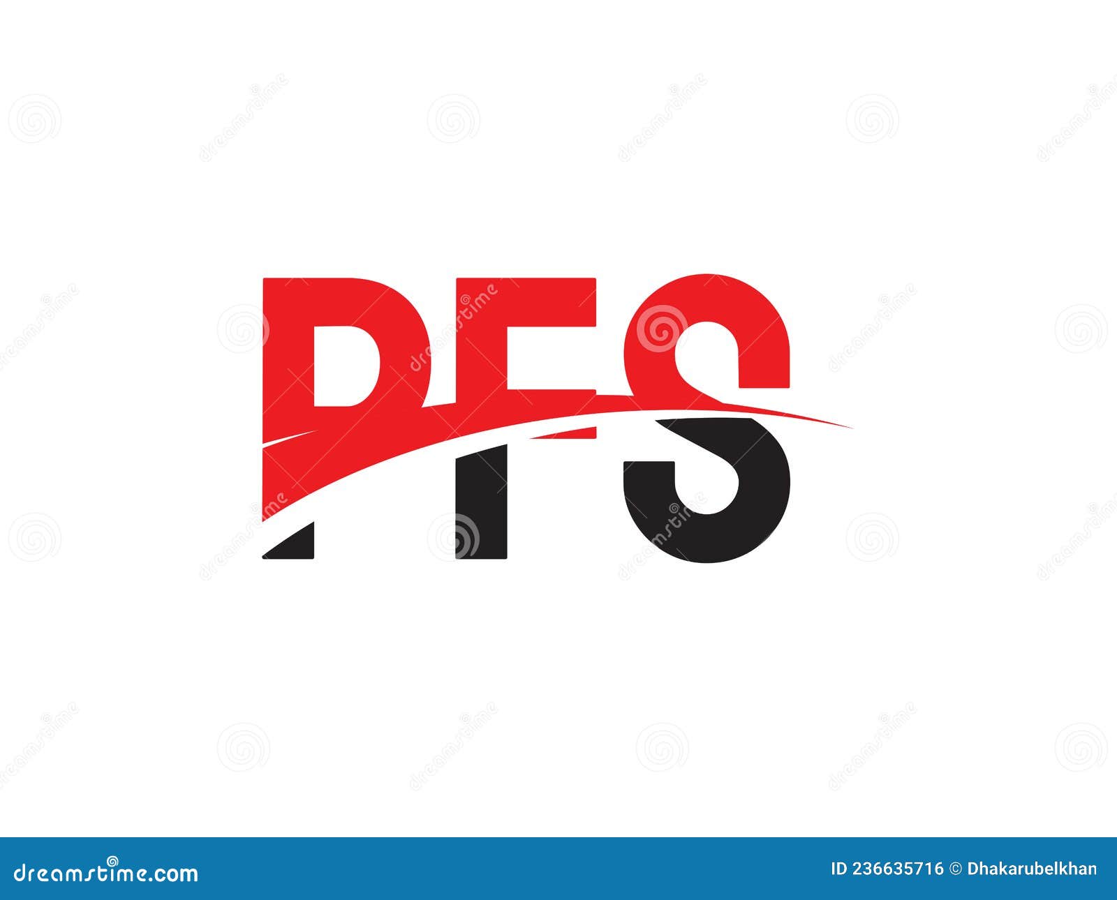 PFS Letter Initial Logo Design Vector Illustration Stock Vector ...