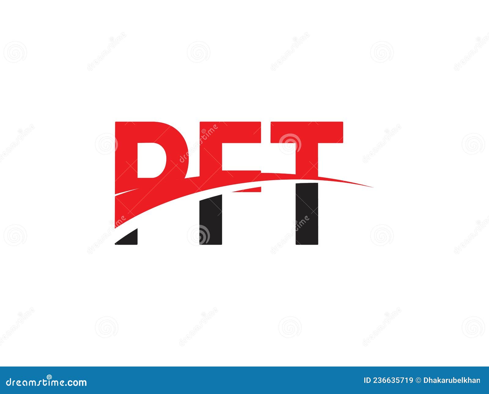 PFT Letter Initial Logo Design Vector Illustration Stock Vector ...