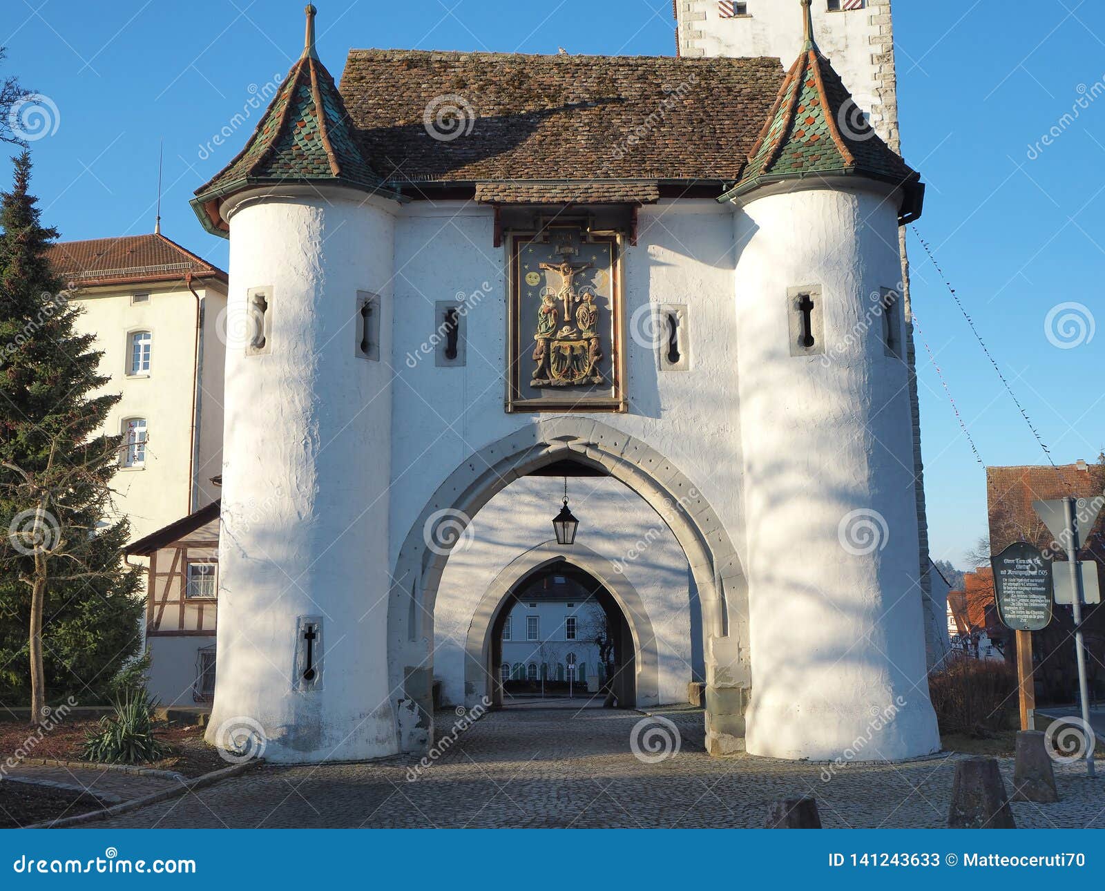 Pfullendorf, Germany. The Old Tower Oberes Part Of The Ancient Medieval ...