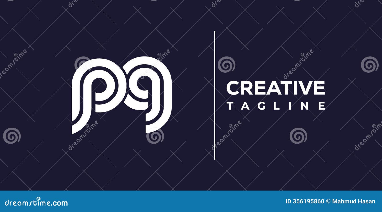 PG abstract logo stock vector. Illustration of concept - 356195860