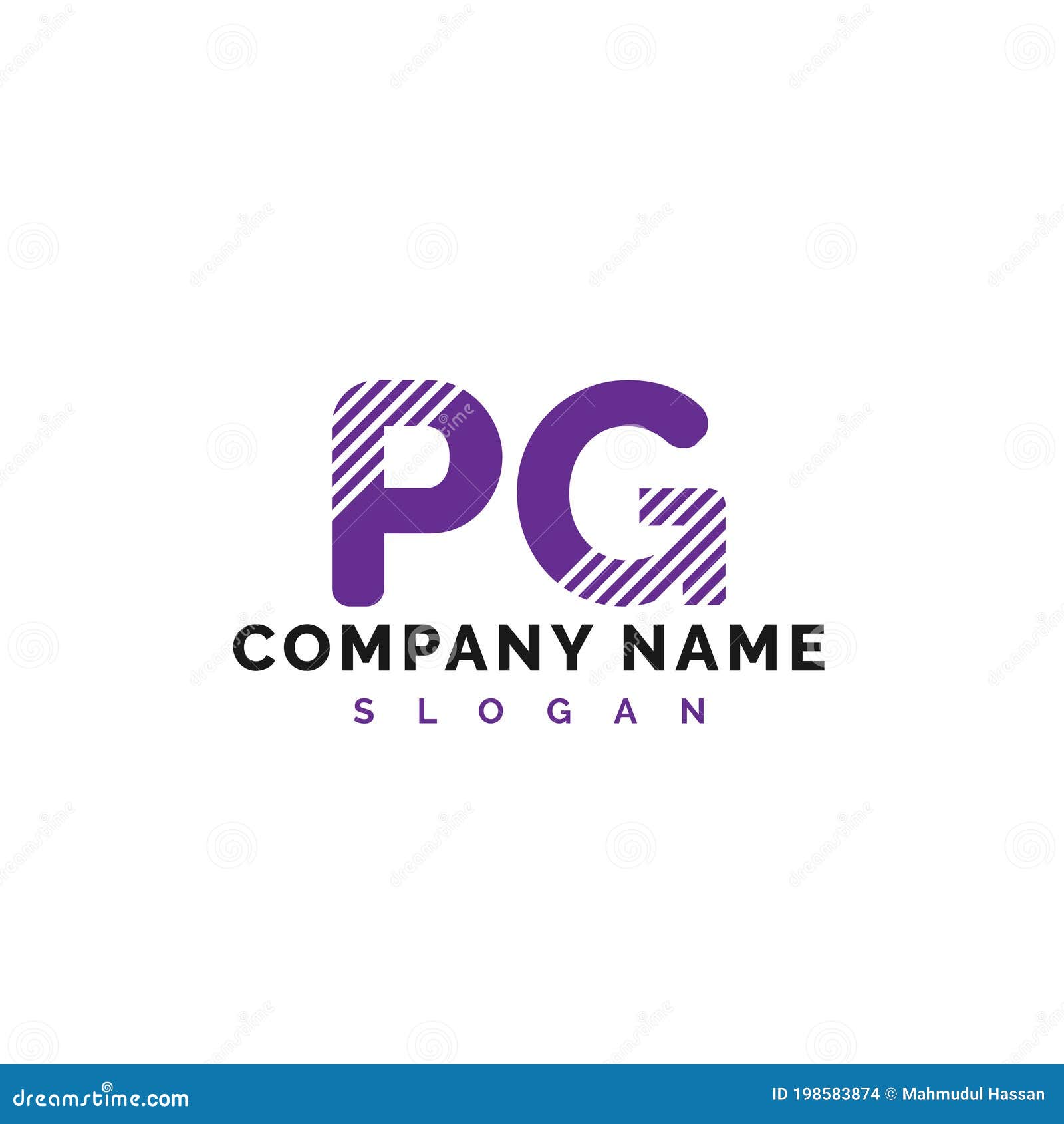 PG Letter Logo Design. PG Letter Logo Vector Illustration - Vector ...
