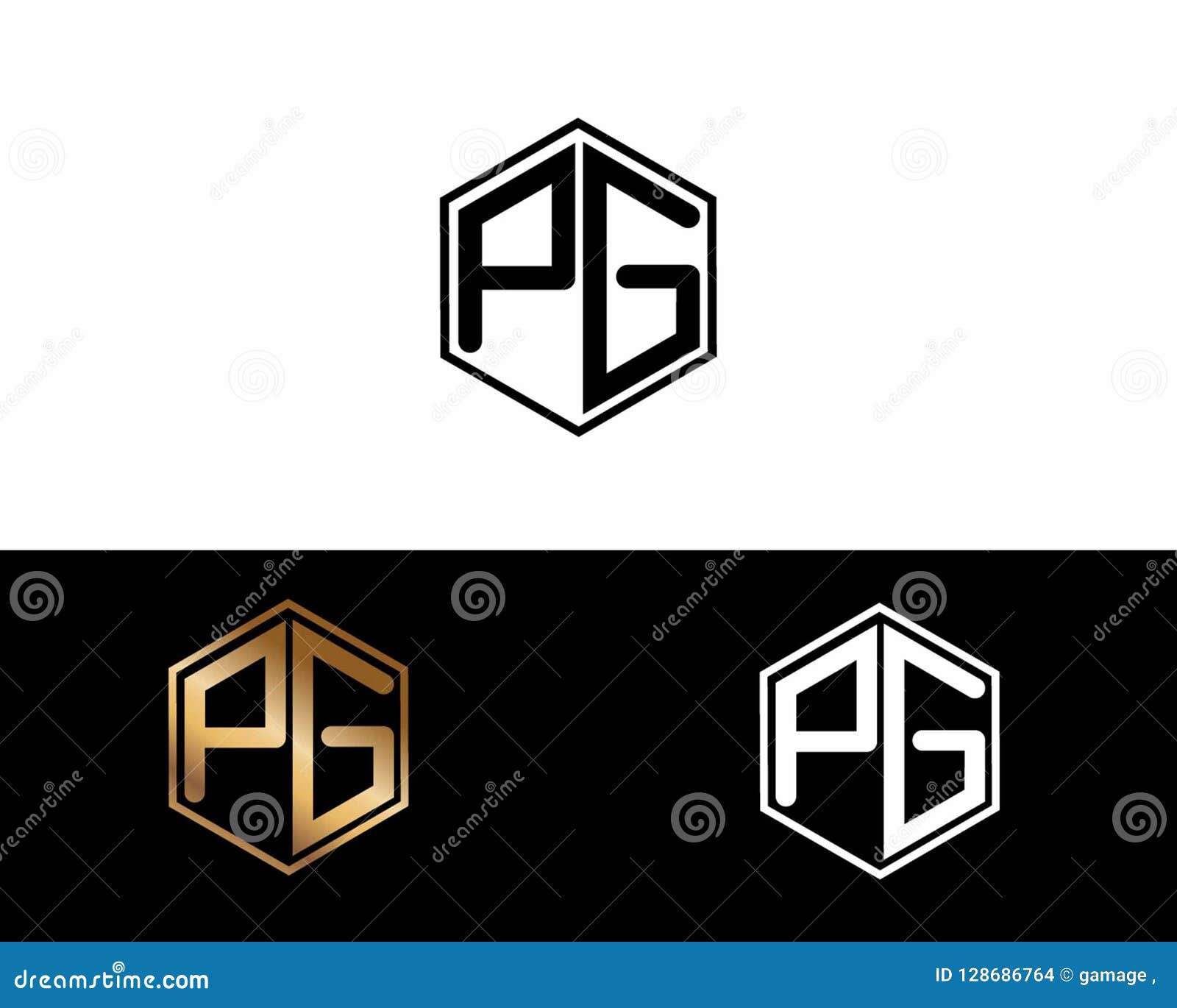 PG Letters Linked with Hexagon Shape Logo Stock Vector - Illustration ... PG Letters Linked with Hexagon Shape Logo Stock Vector - Illustration ...