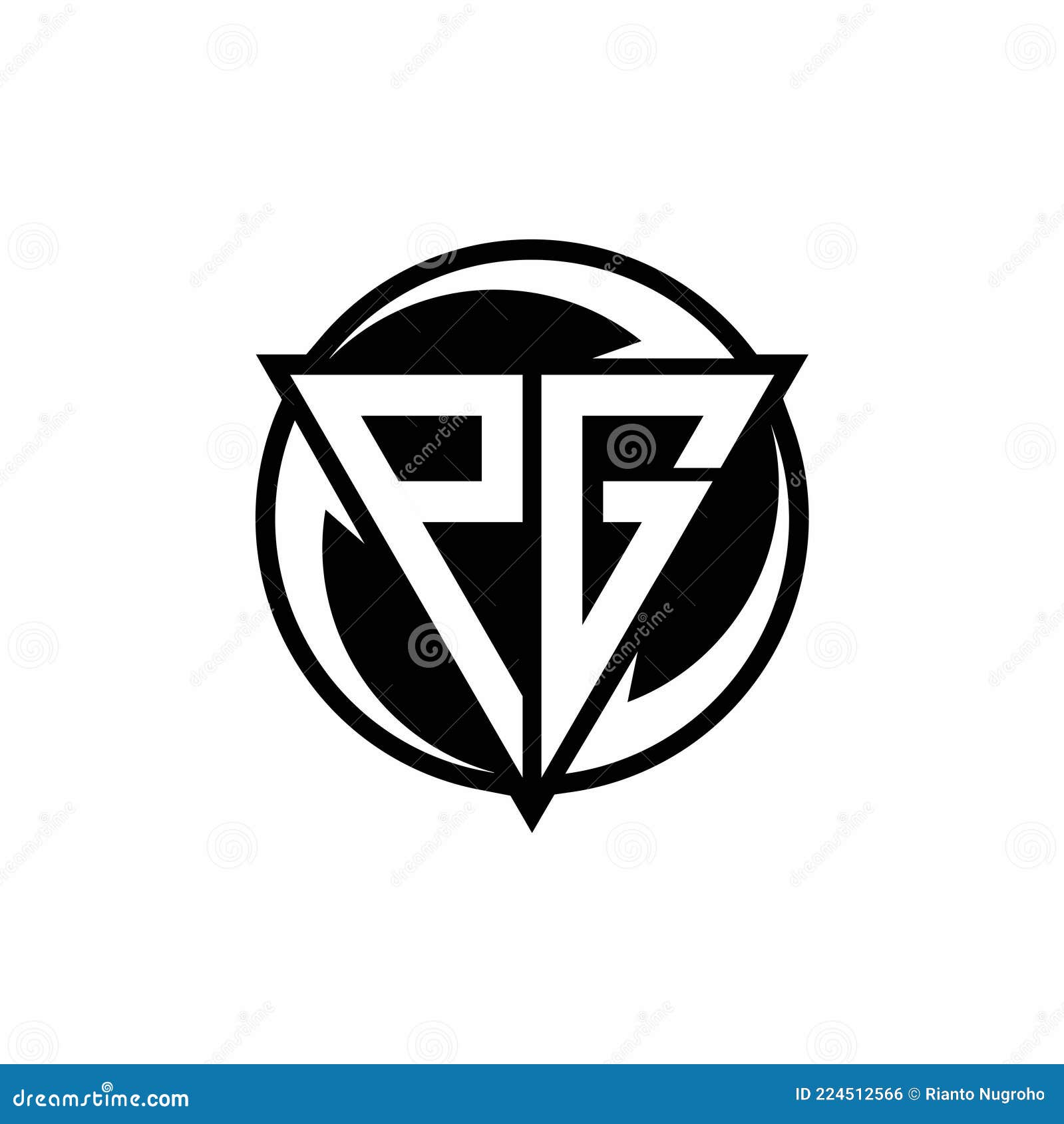 PG Logo Monogram Design Template Stock Vector - Illustration of elegant ...