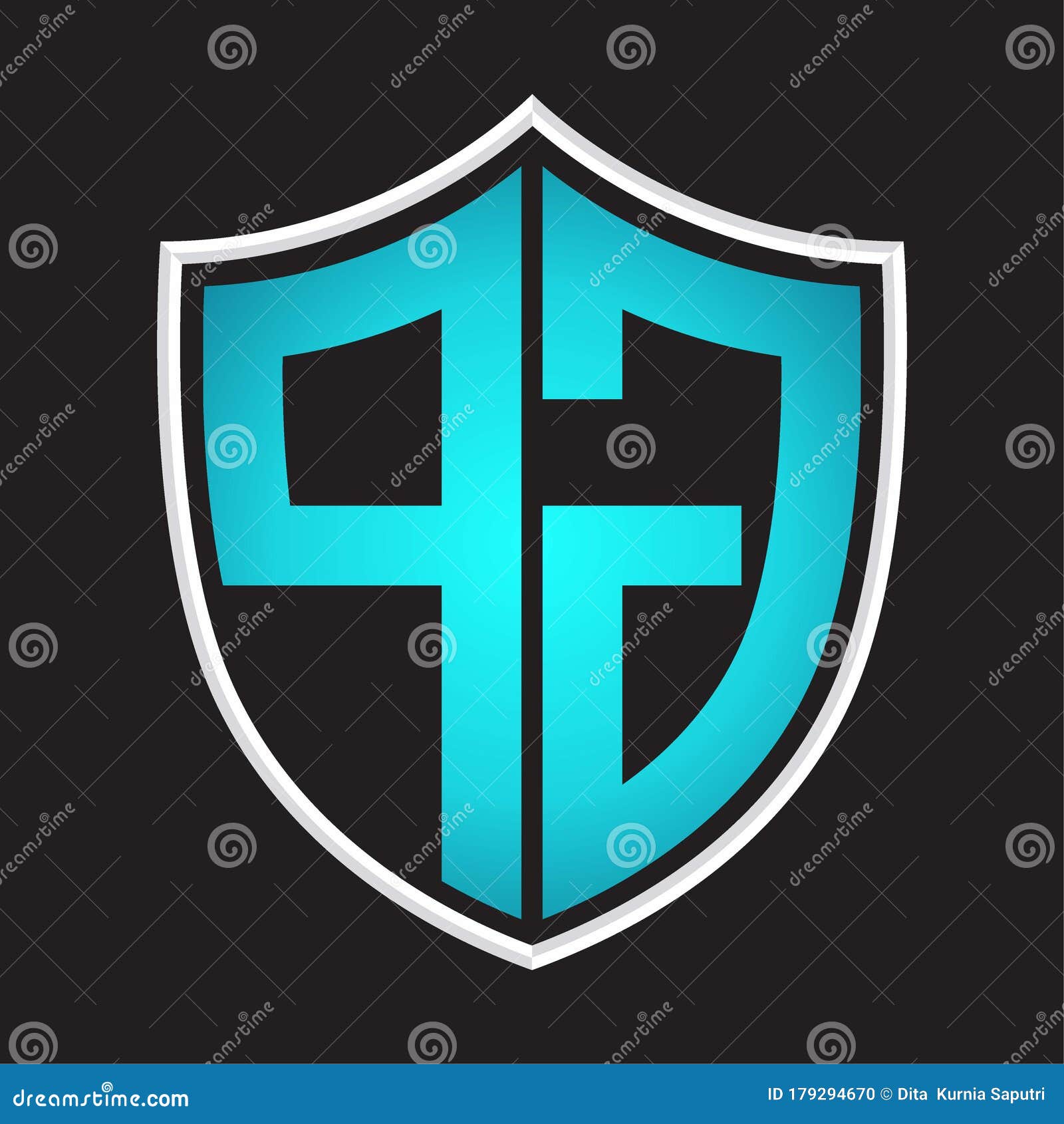 PG Logo Monogram with Shield Shape Isolated Blue Colors on Outline ...