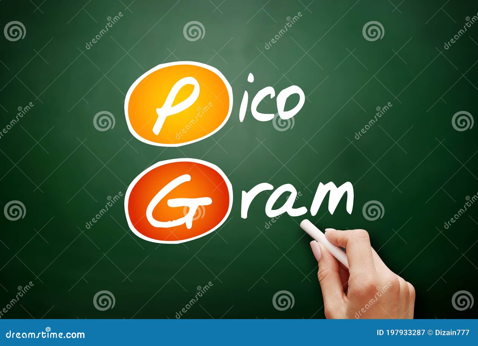 PG - picogram acronym stock image. Image of equal, education - 197933287