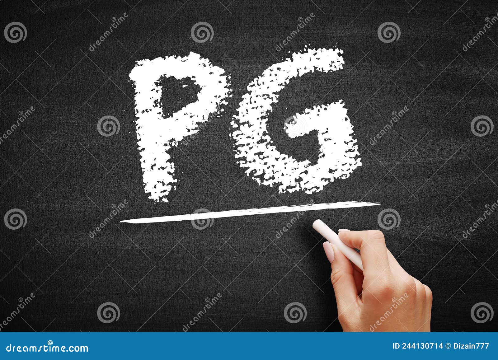 PG - Picogram is One Trillionth of a Gram, Acronym Text Concept on ...