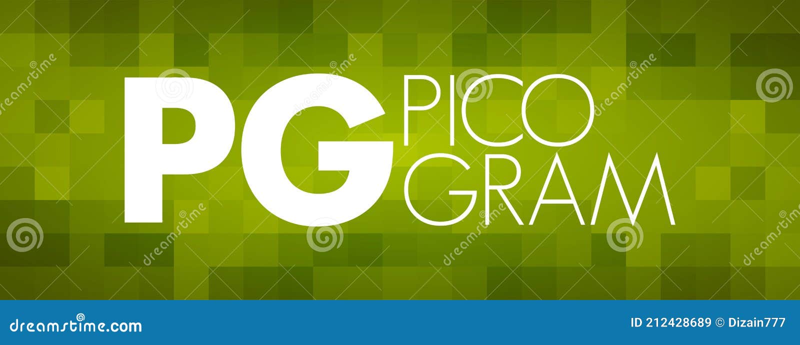 Pg Picogramme Acronyme Concept Médical Contexte Illustration Stock ...