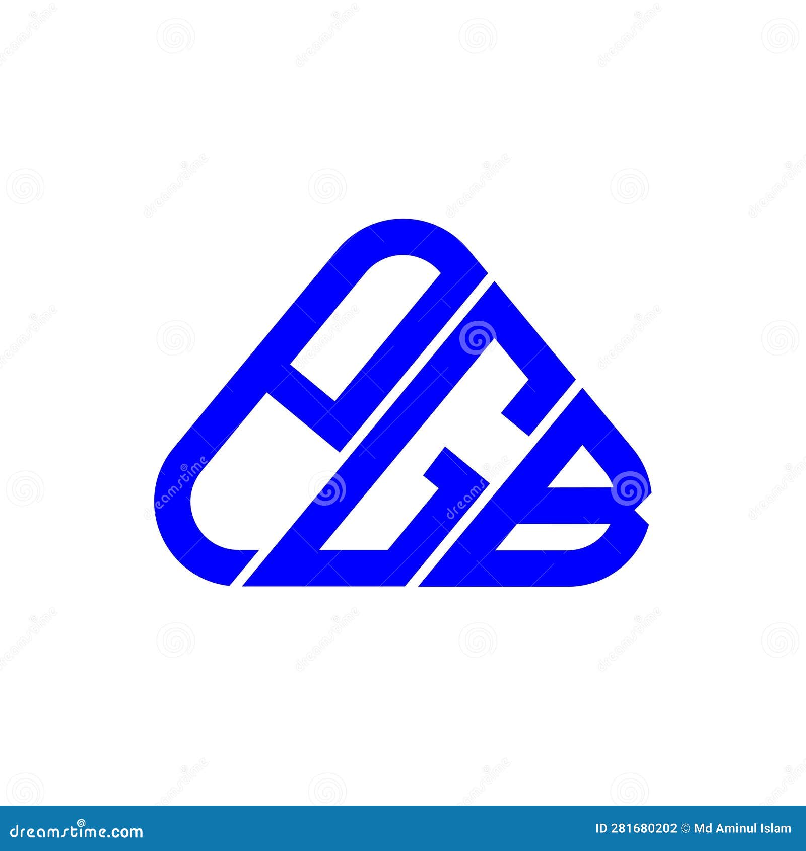 PGB Letter Logo Creative Design with Vector Graphic, PGB Stock Vector ...