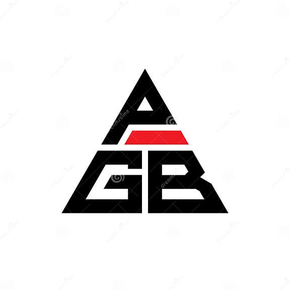 PGB Triangle Letter Logo Design with Triangle Shape. PGB Triangle Logo ...