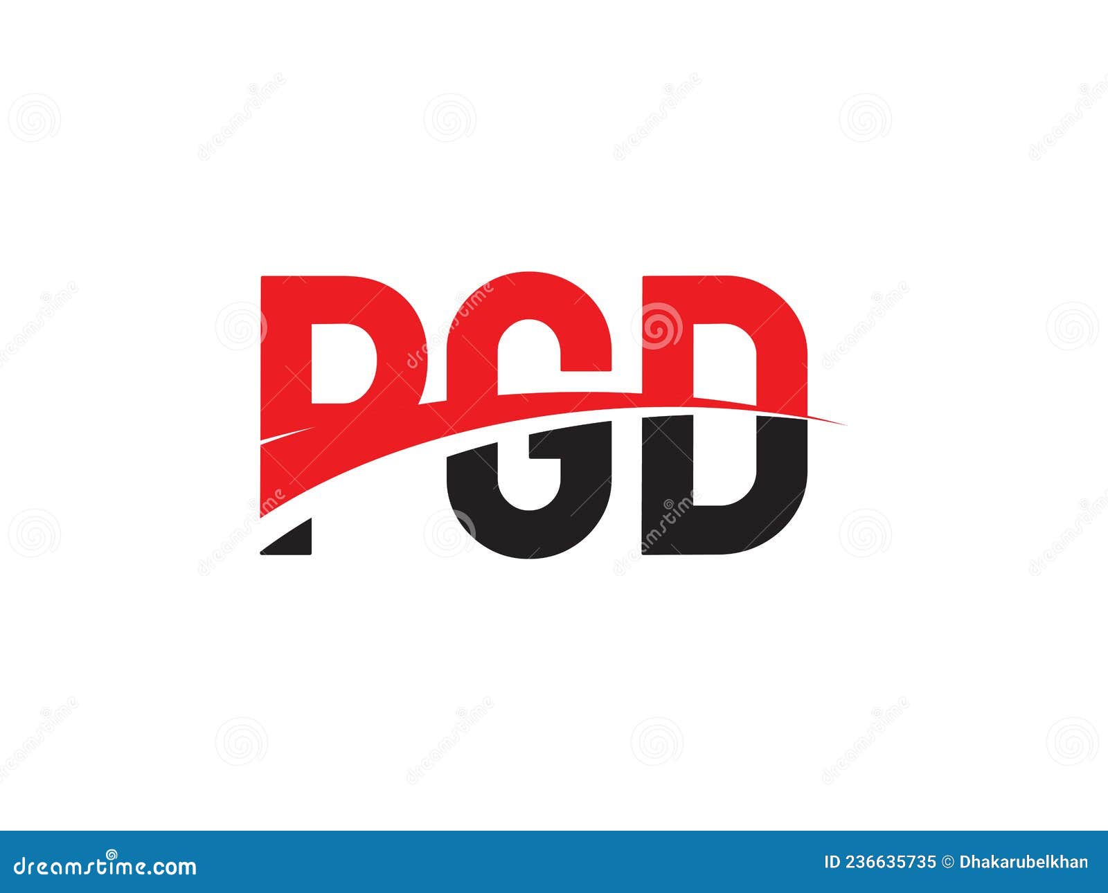 PGD Letter Initial Logo Design Vector Illustration Stock Vector ...