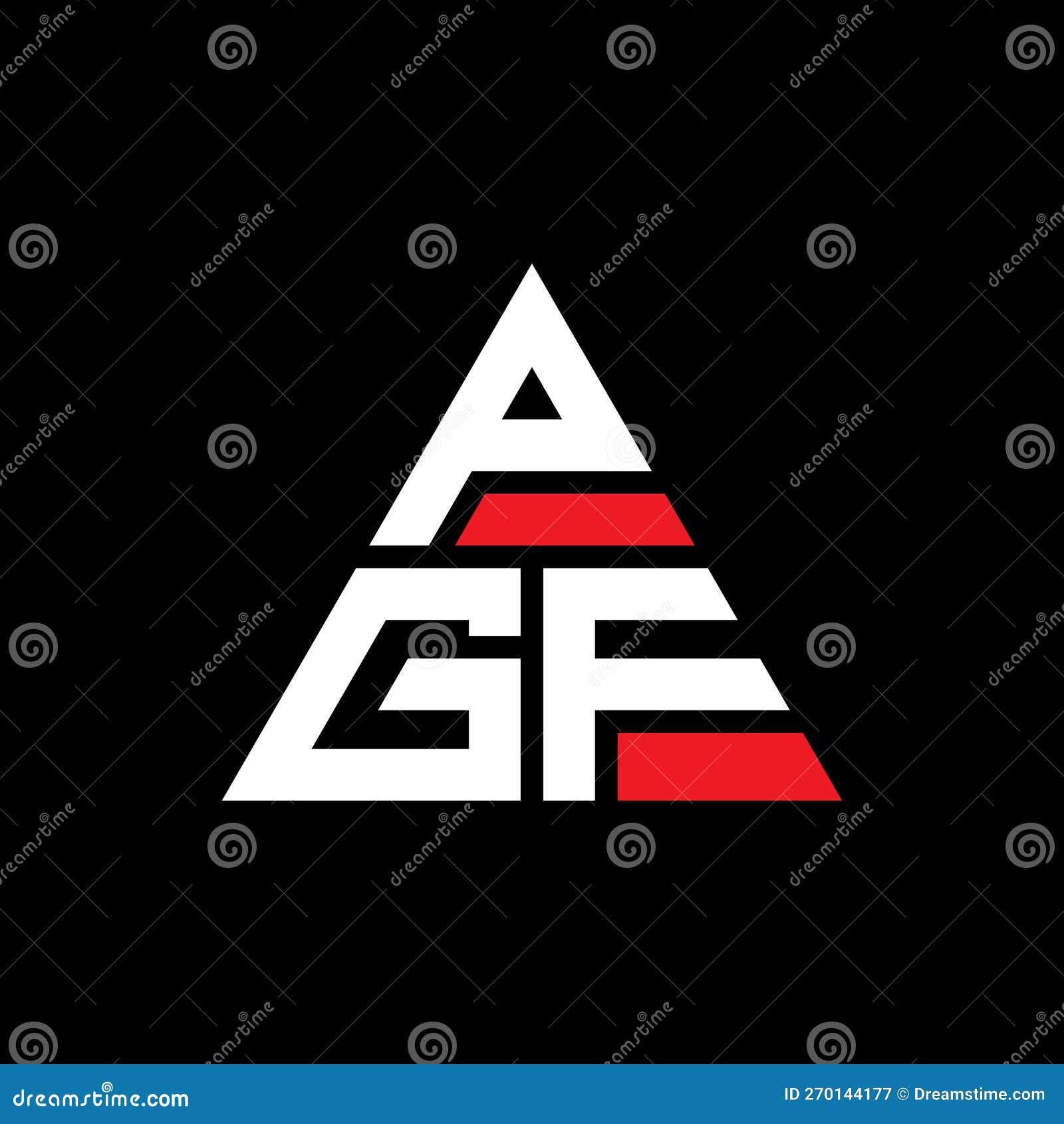 PGF Triangle Letter Logo Design with Triangle Shape. PGF Triangle Logo ...