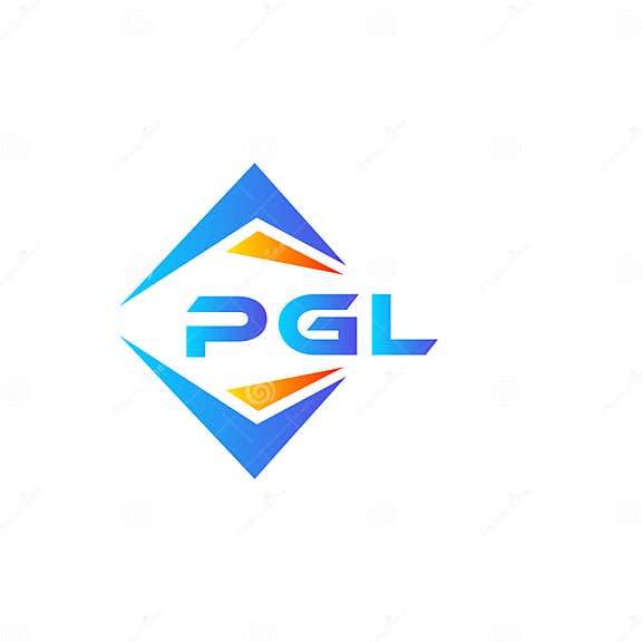 PGL Abstract Technology Logo Design on White Background. PGL Creative ...