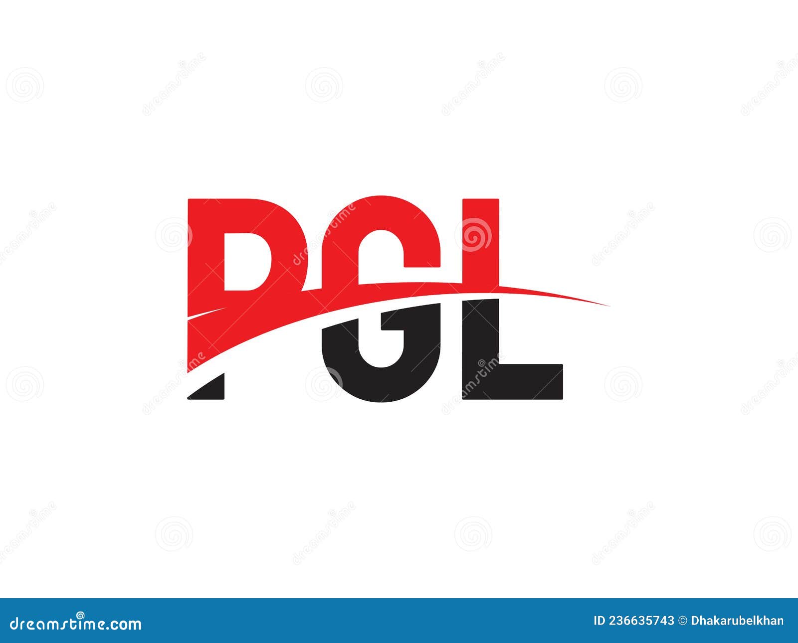 PGL Letter Initial Logo Design Vector Illustration Stock Vector ...