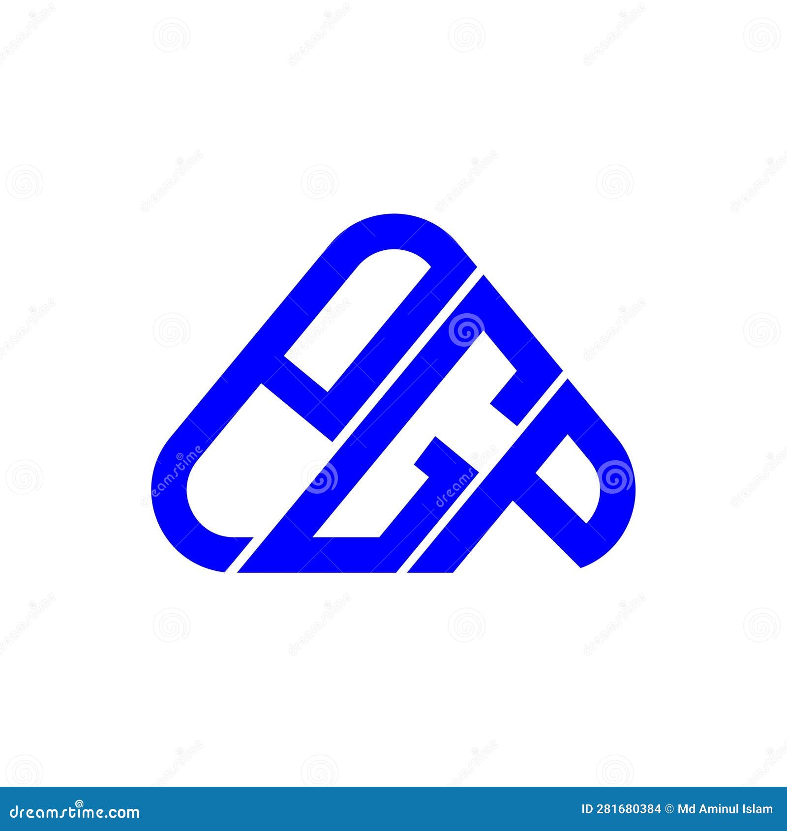 PGP Letter Logo Creative Design with Vector Graphic, PGP Stock Vector ...