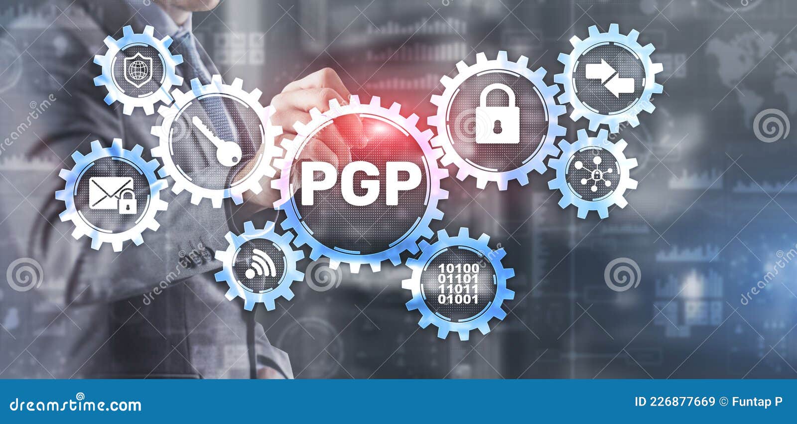 PGP. Pretty Good Privacy stock illustration. Illustration of manage ...