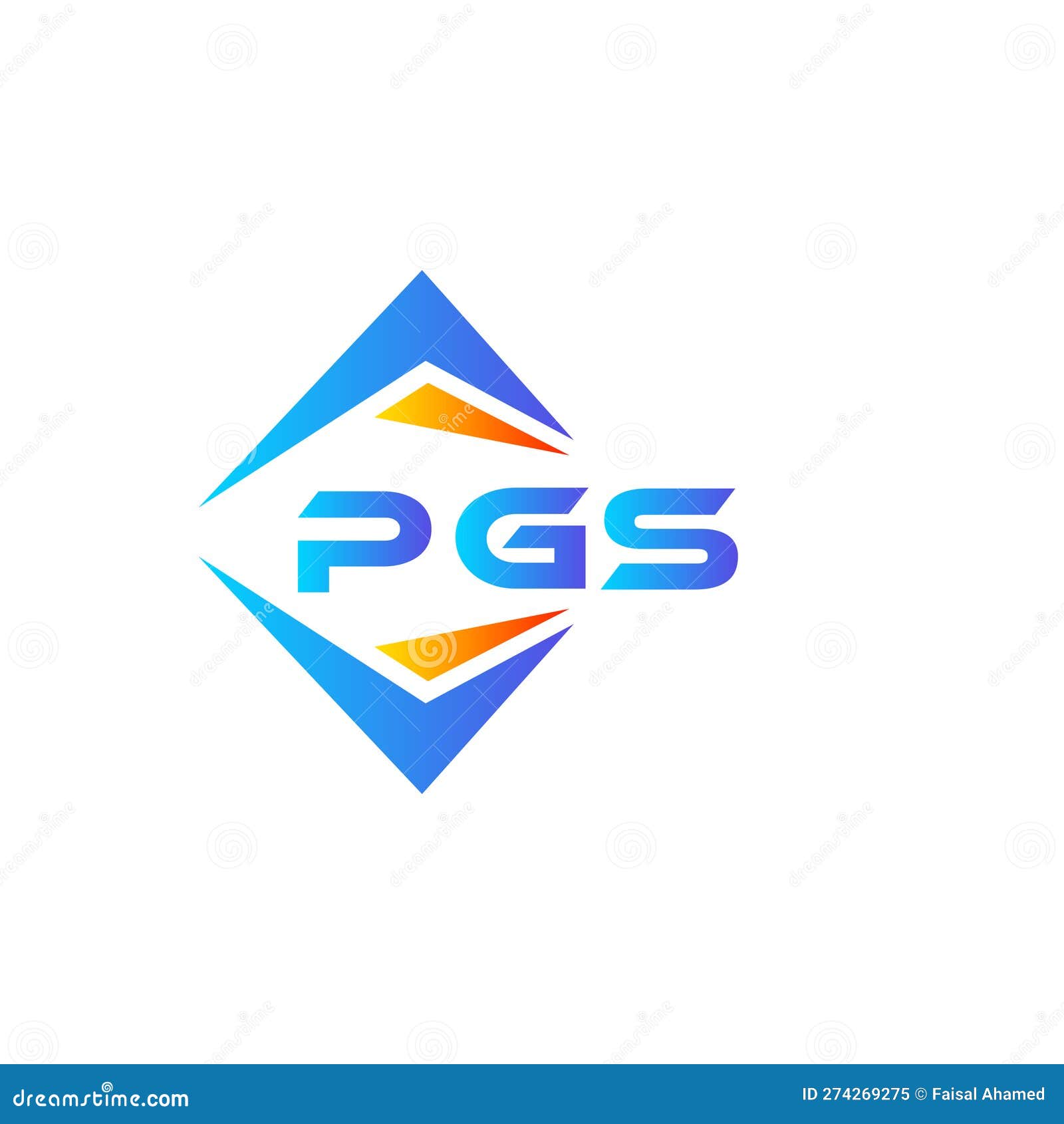 PGS Abstract Technology Logo Design on White Background. PGS Creative ...