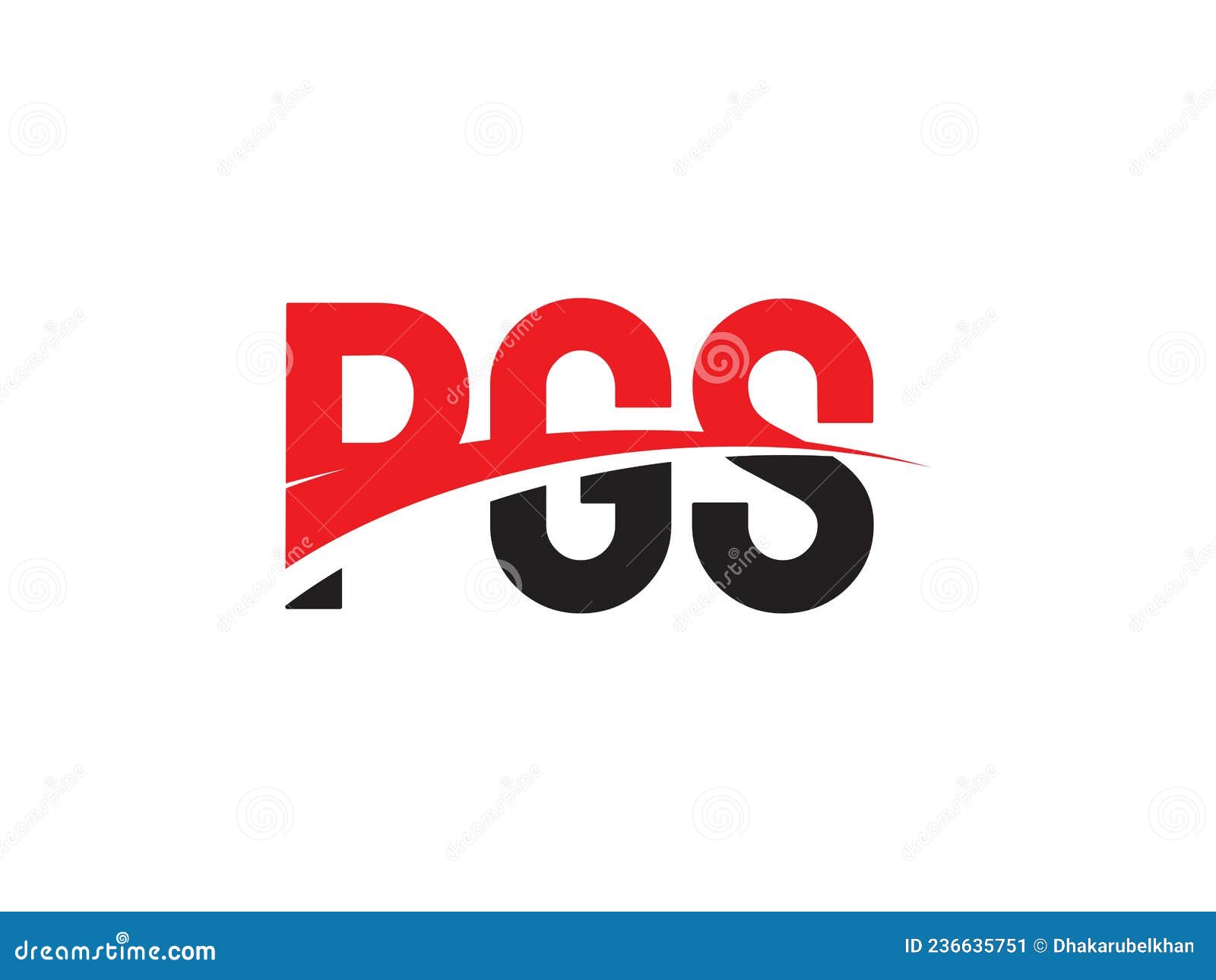 PGS Letter Initial Logo Design Vector Illustration Stock Vector ...