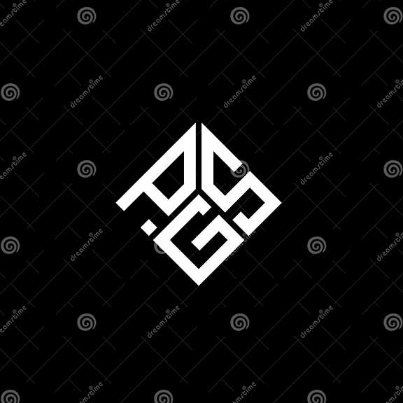 PGS Letter Logo Design on Black Background. PGS Creative Initials ...