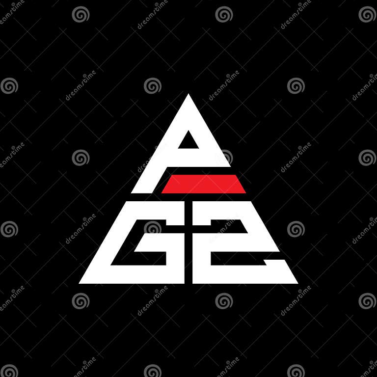 PGZ Triangle Letter Logo Design with Triangle Shape. PGZ Triangle Logo ...