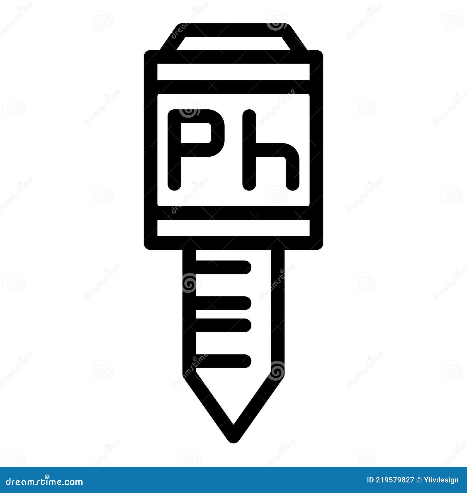 Ph Level Meter Icon, Outline Style Stock Vector - Illustration of meter ...