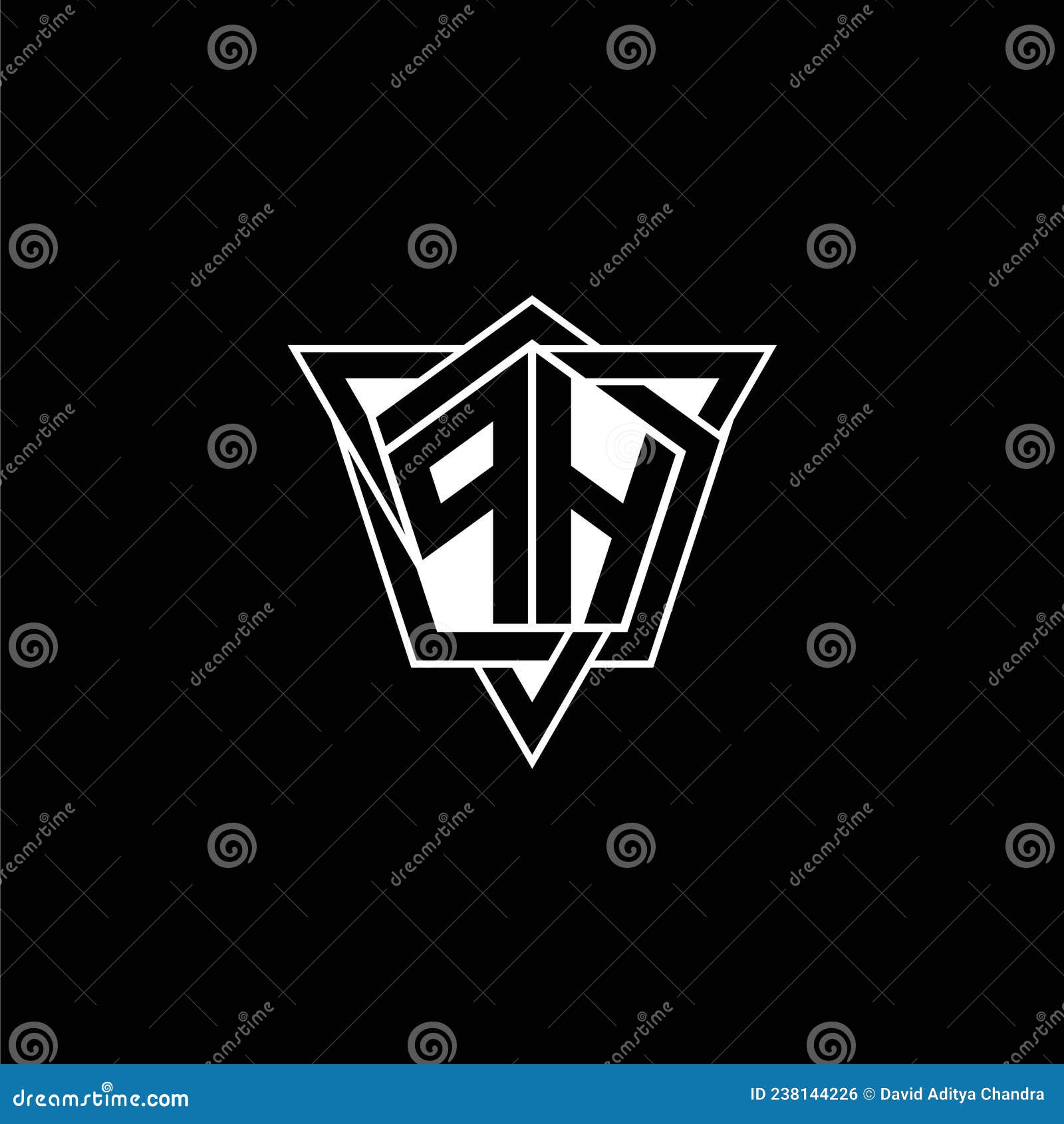PH Logo Monogram Geometric Modern Design Stock Vector - Illustration of ...